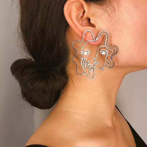 Jewelry | Picasso Womens Face Earrings | Poshmark